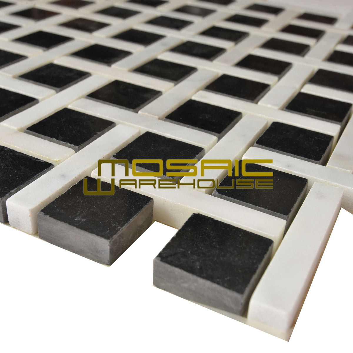 Marble Mosaic Tile, "Apartment Collection", MM 7103 - New York, 12"X12 ...